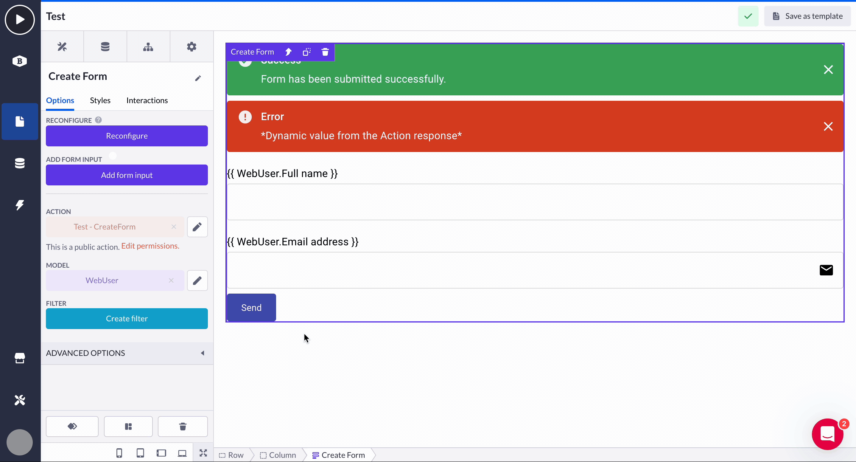 Form input components