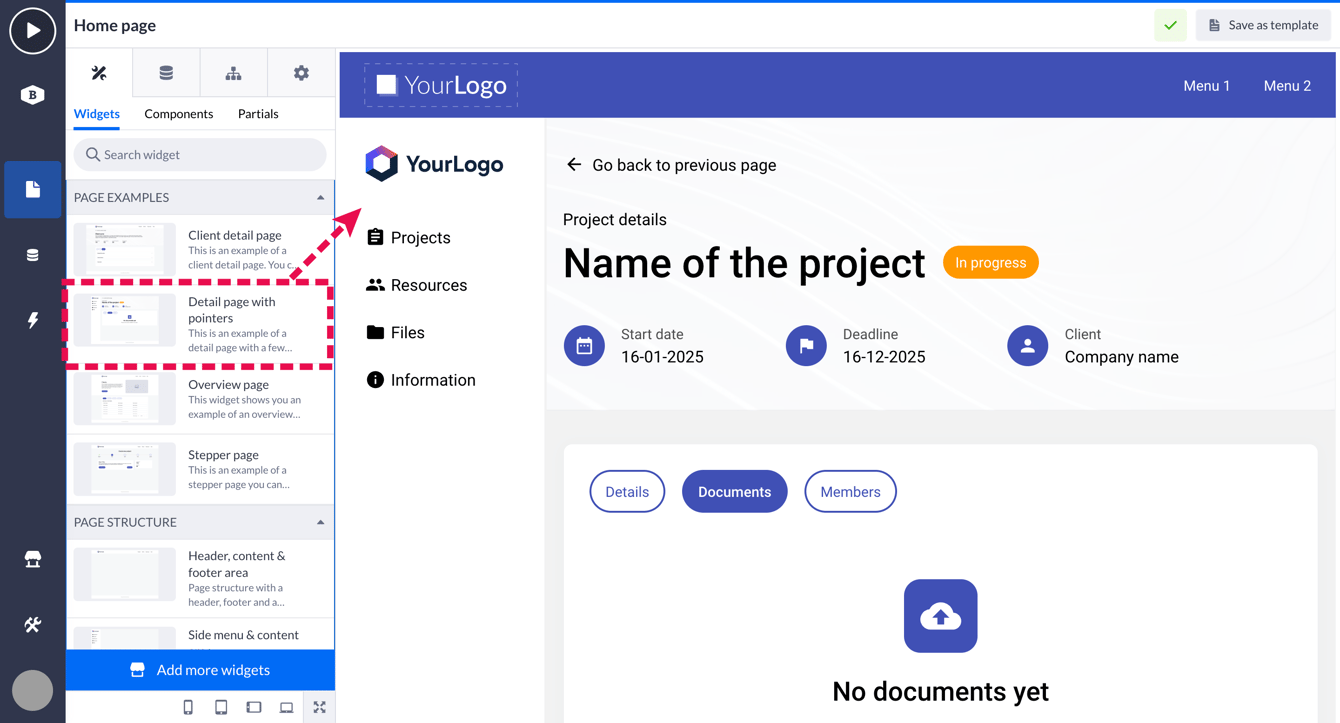 Create a custom widget